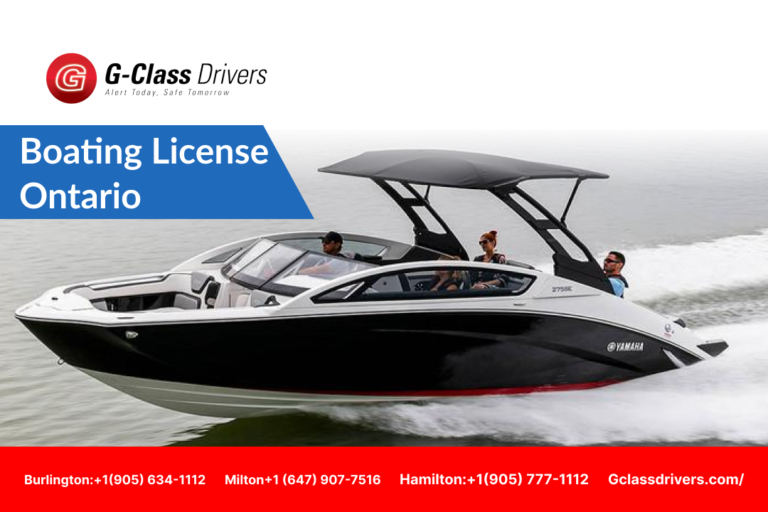 How to get your Boating License in Ontario? | GClass Drivers