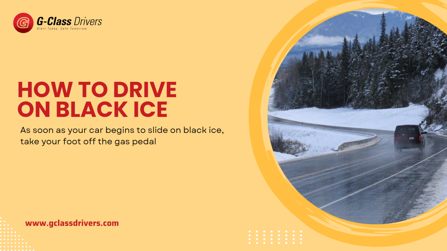 How to Drive on Black Ice During Winter Driving | GClass Drivers
